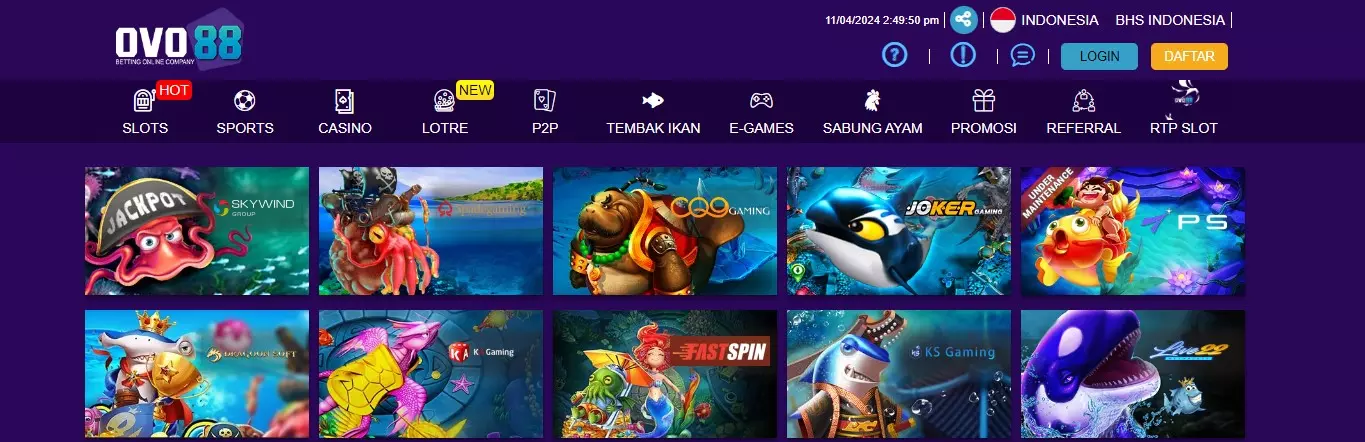 Main Tembak Ikan Seru dan Menguntungkan di OVO88 Tembak Ikan!